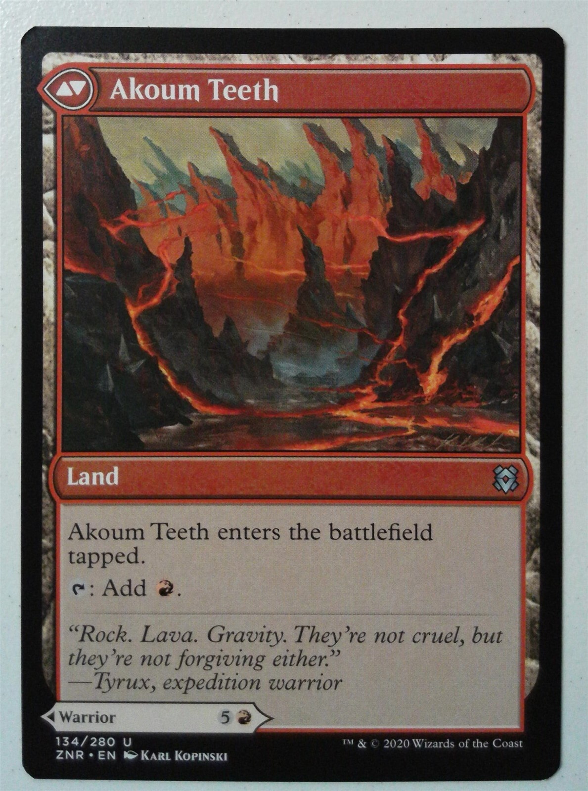 Akoum Warrior *Uncommon* Magic MtG x1 Zendikar Rising | eBay