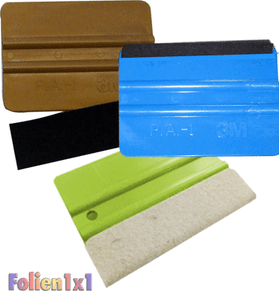 3 x Profi Folien Rakel Premium 3M PA-1 Gold +3M Blue + WERBELAND green mit Filz | eBay