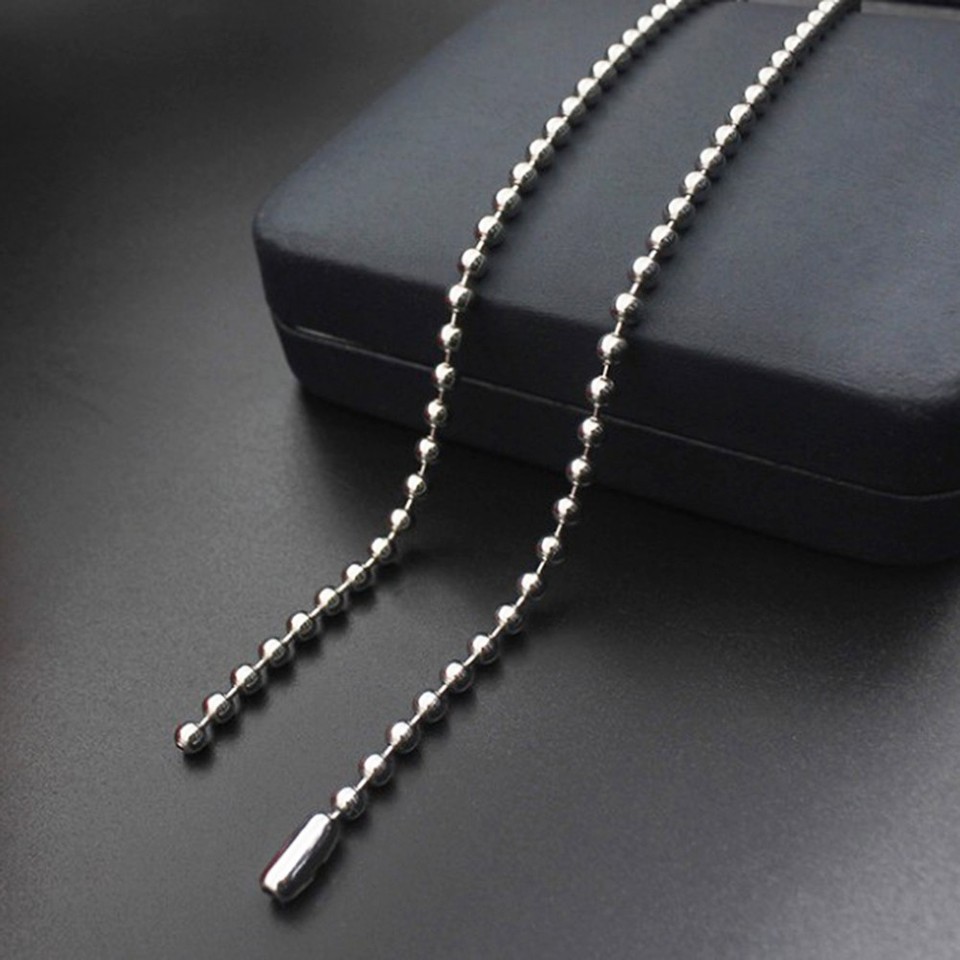 Stainless Steel Ball Chain With Connector Clasp For Dog And Keychain ...