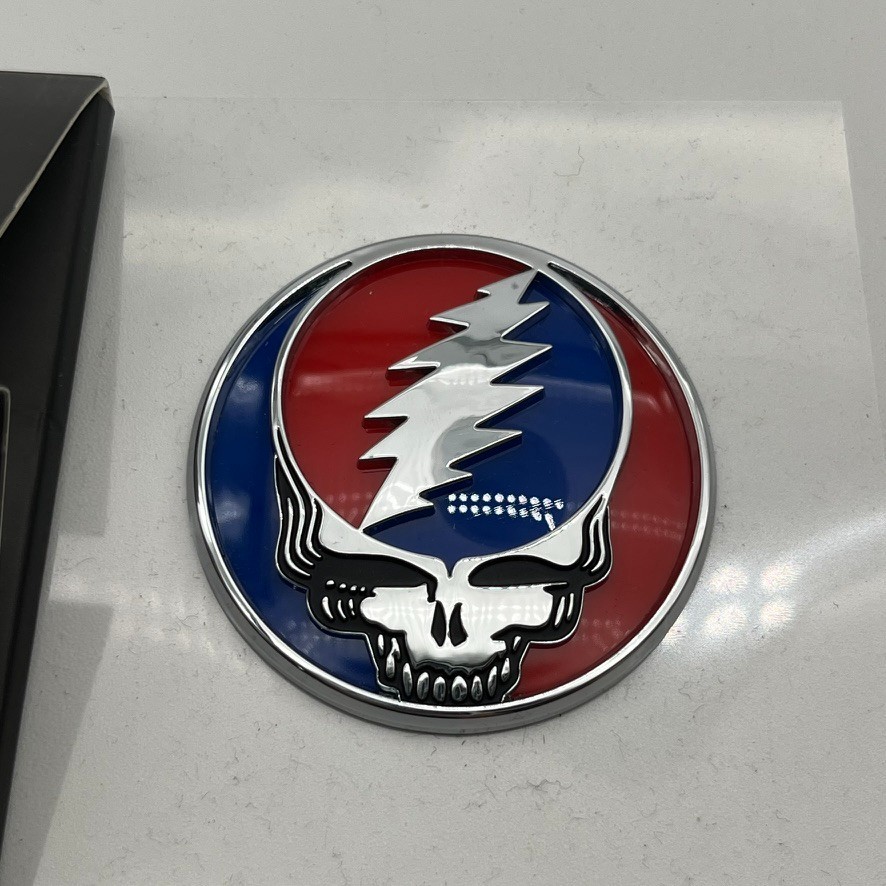 Grateful Fred Red & Blue The Stealie 2.0 Circle Car Emblem Badge NEW | eBay