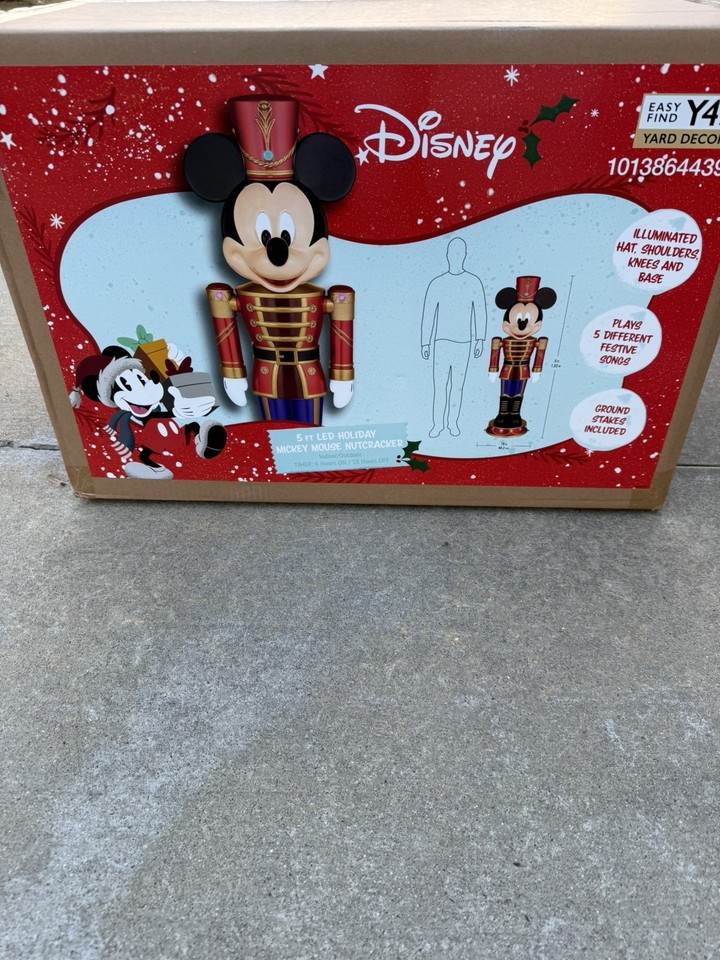 NIB 5' LED Holiday Mickey Mouse Nutcracker Home Depot 2025 | eBay