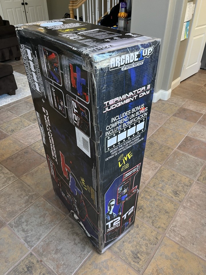 NEW Arcade1up TERMINATOR 2 : Judgement Day T2 Arcade 1up w/light ...