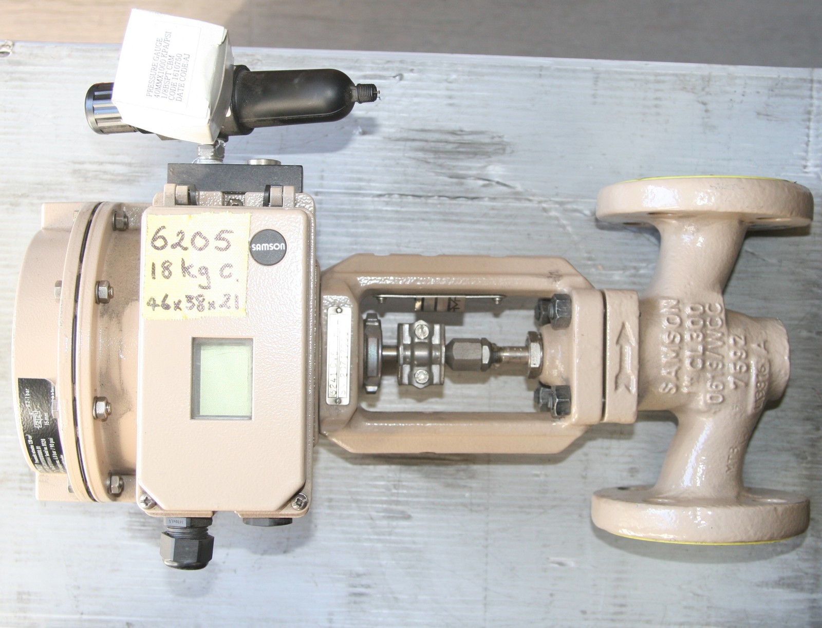 SAMSON 3241 Class 300 1 inch Control valve & Pneumatic Actuator ...