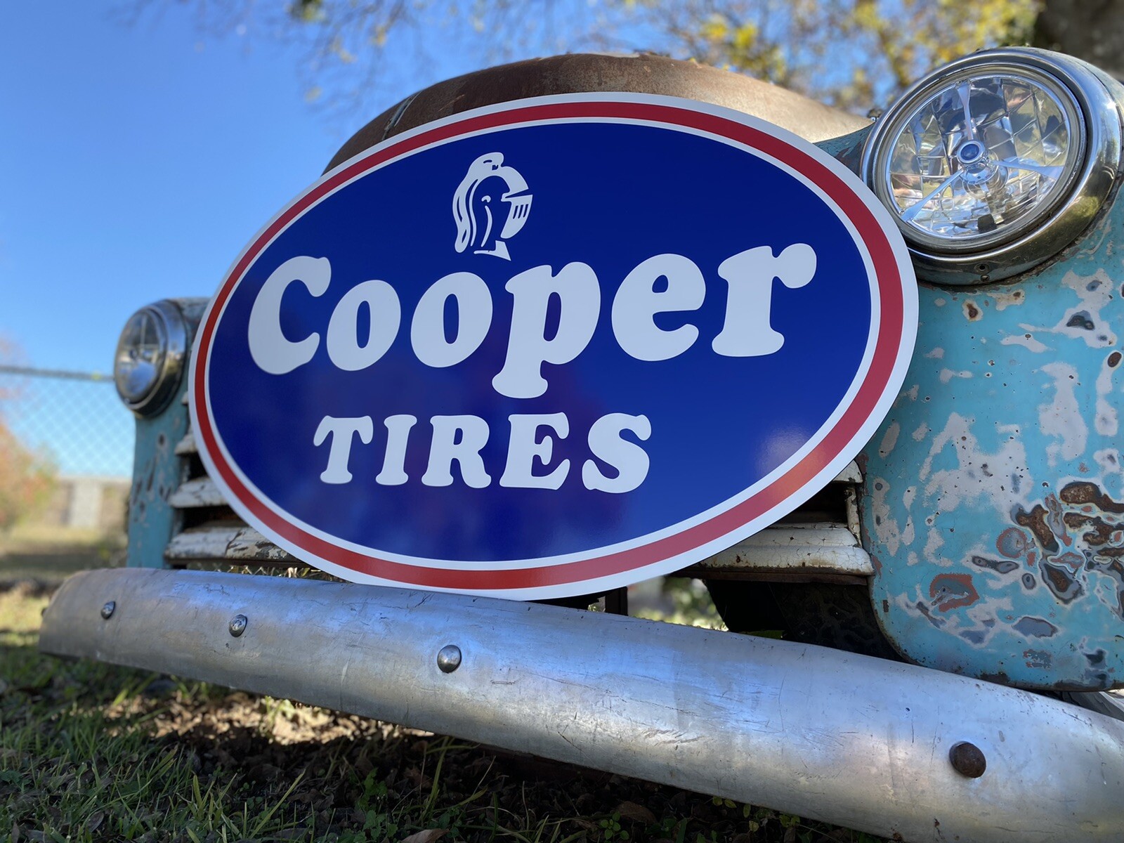 Antique Vintage Old Style Cooper Tires Sign | eBay