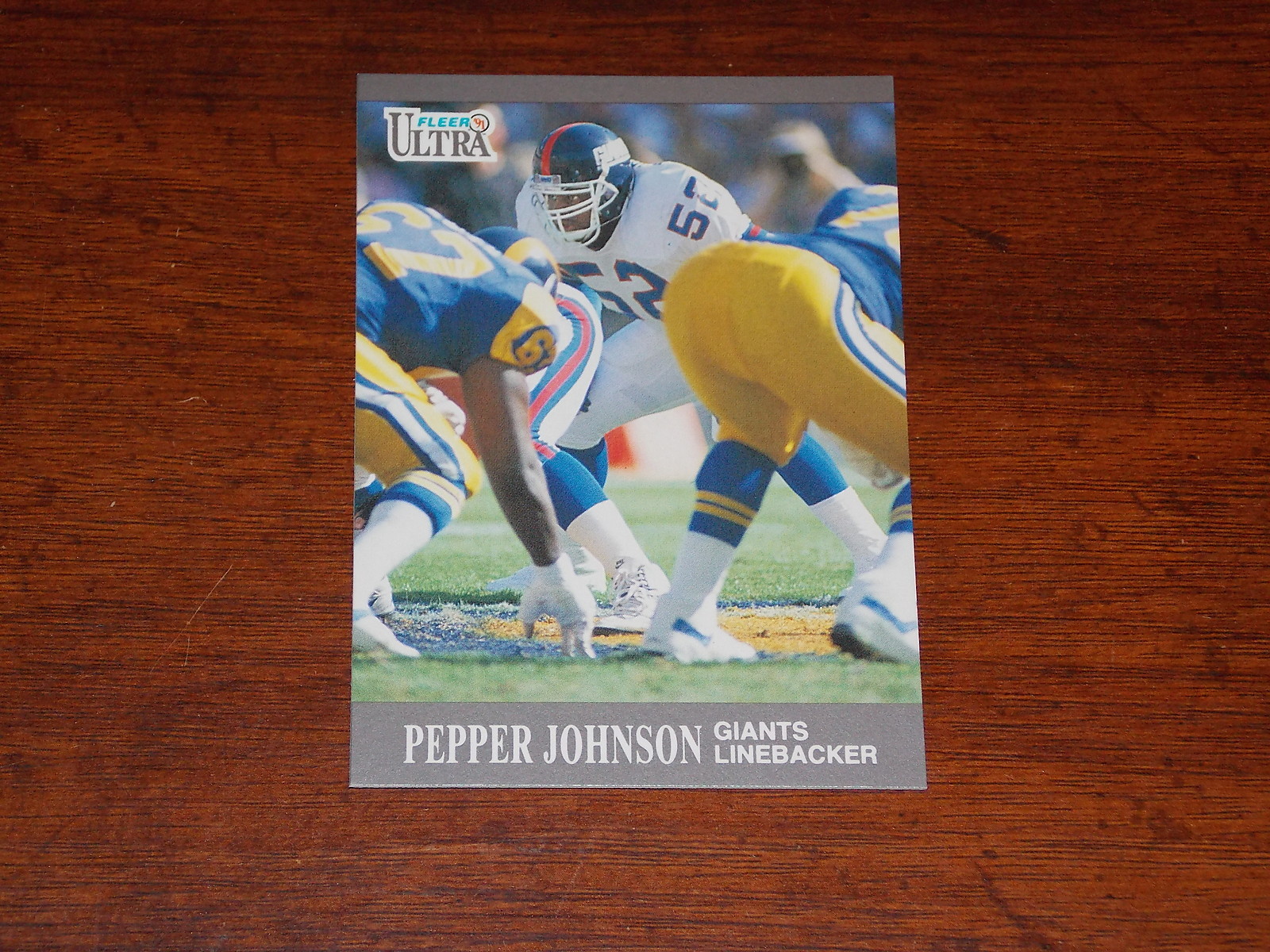 FOOTBALL CARD FLEER ULTRA 1991 PEPPER JOHNSON #221 | eBay