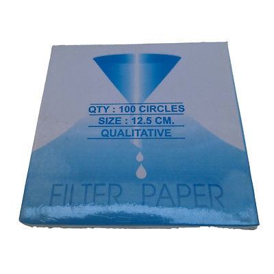 Eisco Labs 100 Circular Filter Paper 12.5cm Diameter 8-10 Microns ...