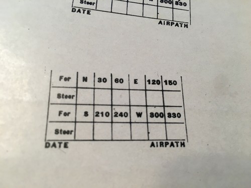 5 Airpath Compass Correction Cards, NOS. | eBay