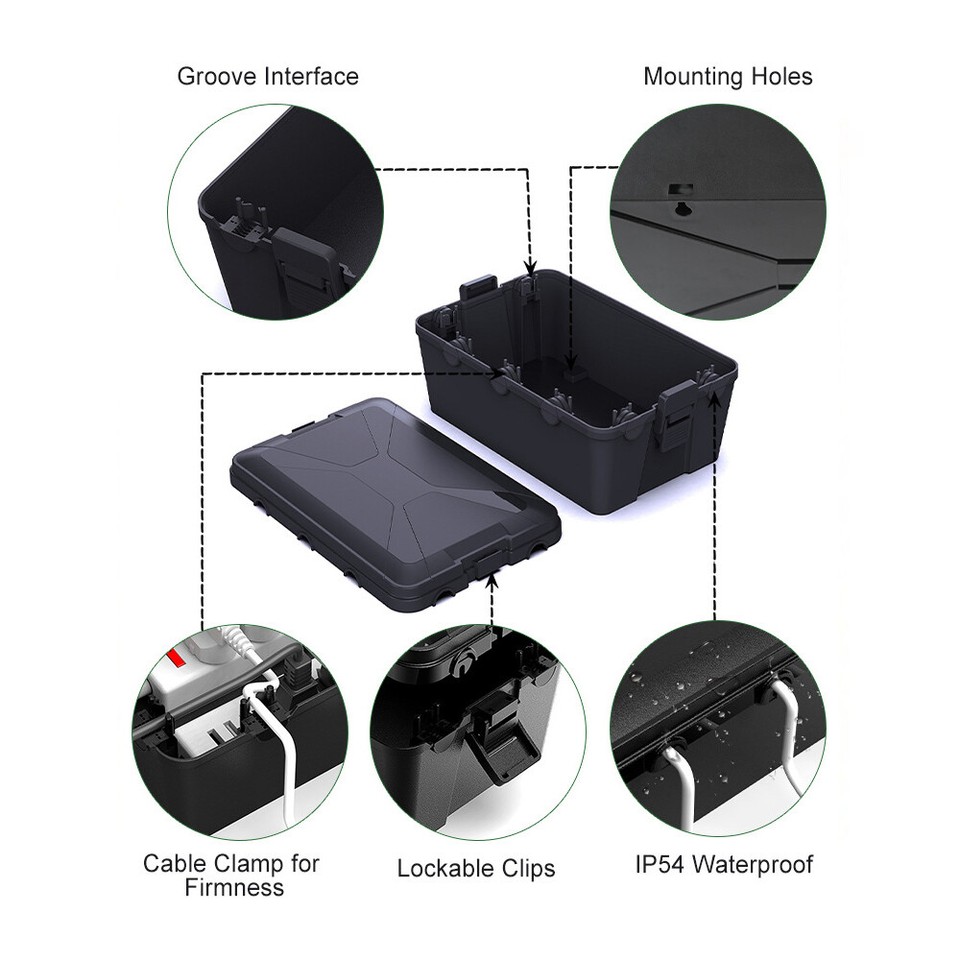 Outdoor Waterproof Electrical Connection Box IP45 IP55 Rated Various ...