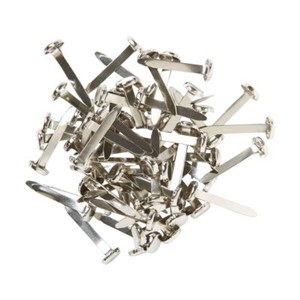 50 Paper Fasteners 50mm Split Pins Fastener Brass Silver Chrome | eBay
