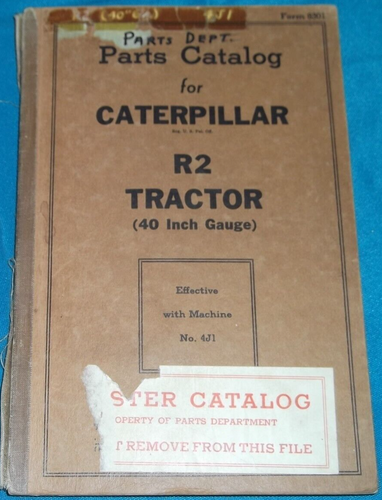 Cat CATERPILLAR R2 Robot D'Indexation Tracteur Dozer Pièces Manuel ...