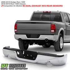 2009-2012 Dodge RAM 1500 Chrome Dual Exhaust Bumper OEM Mopar ...