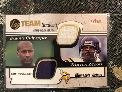 2001 Fleer Focus Tag Team Tandems Vikings Culpepper/Warren Moon ...