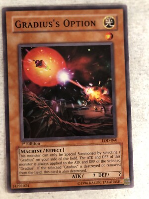 Gradius's Option - LOD-060 - Common - 1st Edition NM YuGiOh! Legacy of ...