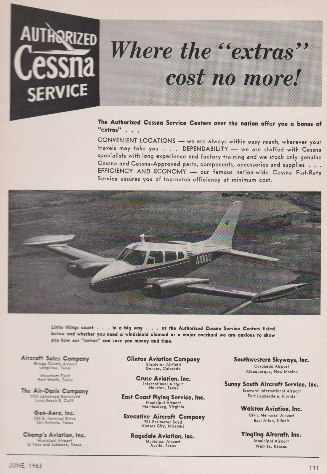 Aviation Magazine Print - Cessna Authorized Service Centers - Cessna ...