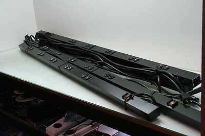 4 Hubbell 10 Outlet 72" Long Power Strips (3) MPT5108SB & (1) MPT6109SB ...