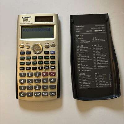 Casio FC-200V Financial Consultant Calculator Solar and Battery | eBay ...