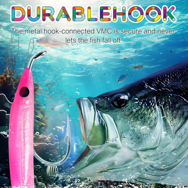 Fake Fishing Sea Fishing Bait with Hook Eel Bionic Bait 5cm/0.6G T ...