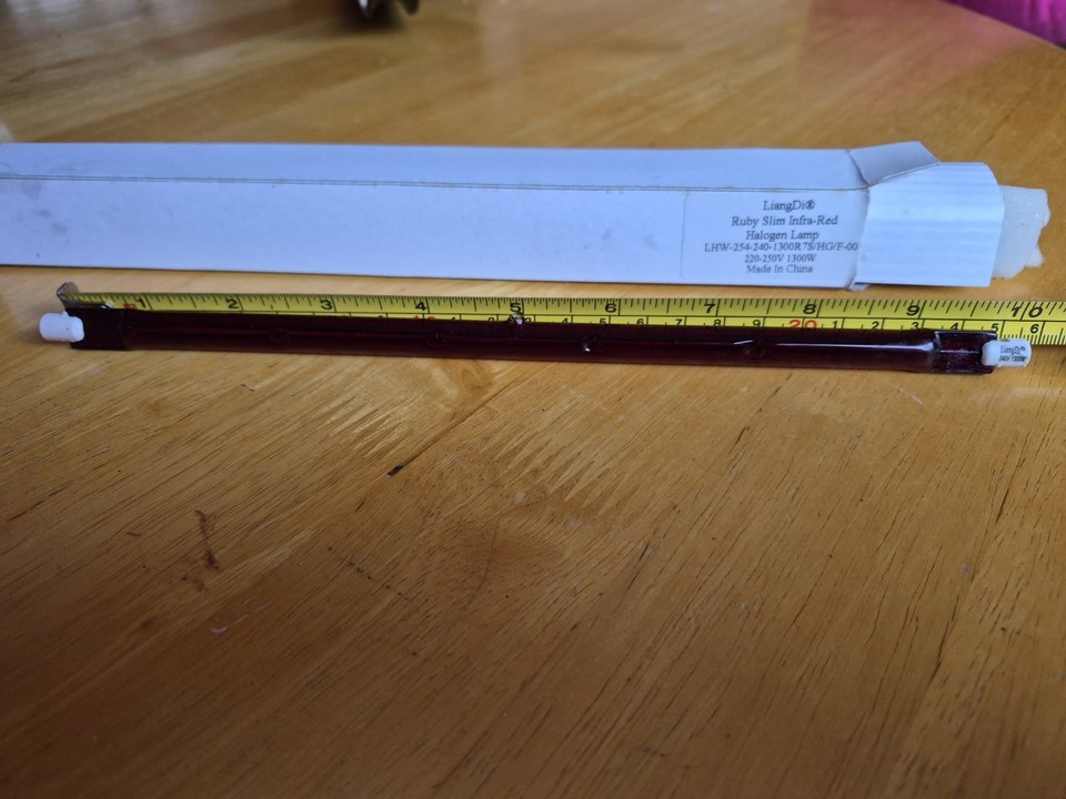 1.3 kw 1300 w watt 254 mm Ruby Halogen Infrared Indoor Outdoor Heater ...