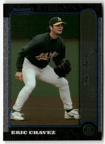 1999 BOWMAN CHROME #330 ERIC CHAVEZ OAKLAND ATHLETICS | eBay