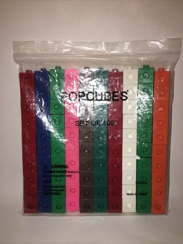 Snap Pop Cubes for Math Counting set of 100 | eBay