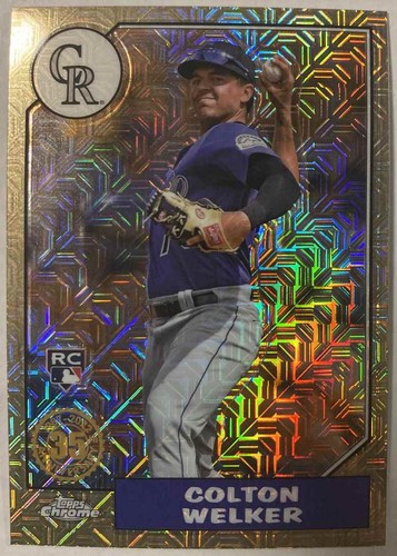 2022 TOPPS UPDATE 1987 CHROME SILVER PACKS COLTON WELKER RC COLORADO ...