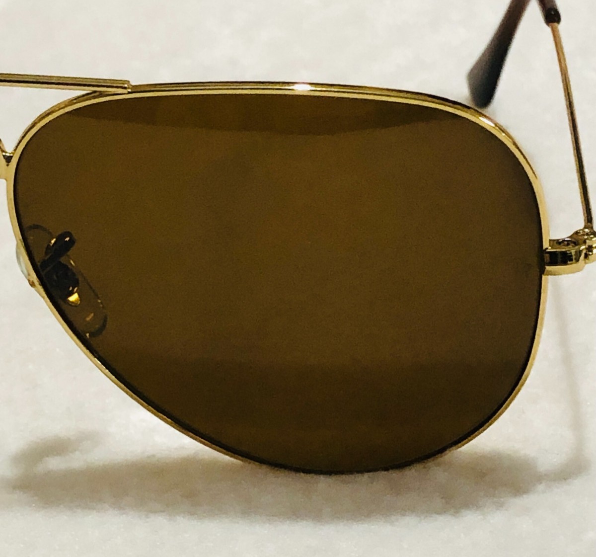 Ray Ban Aviator Sunglasses Gold Frame Brown Lenses