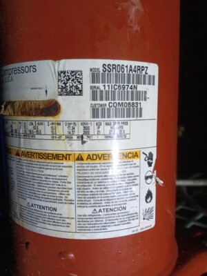 HVAC Parts - Trane Compressor