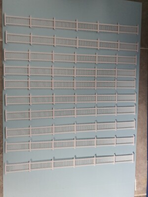 N Gauge Fence 10 Pieces Scale 3FT High White Model Railway | eBay