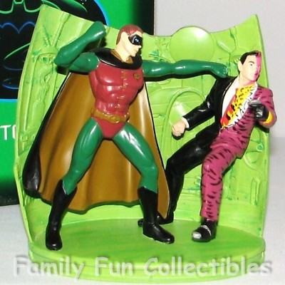 DC COMICS~1995 Applause LE Diorama~Robin vs Two-Face Statue~Batman ...