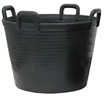 Rubber Horse Cattle Feed Tub 80L Firewood Trough Bucket Equine stock ...