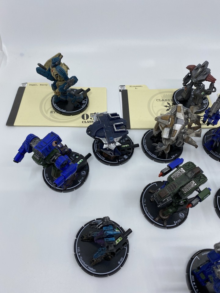 14 Mech Mini's Mechwarrior Miniatures Unique Rare 4 Dossiers Wizkids | eBay