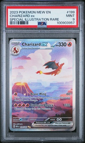 PSA 9 MINT Charizard ex Special Illustration Rare 199/165 Pokémon 151 ...