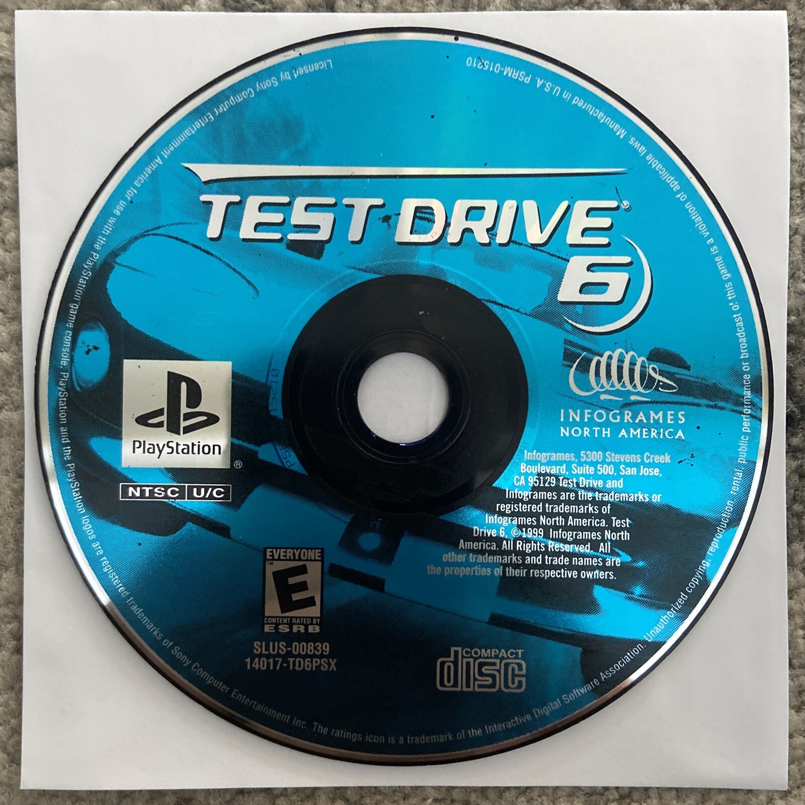 Test Drive 6 (Sony PlayStation 1 PS1, 1999) VG Disc Only! See ...