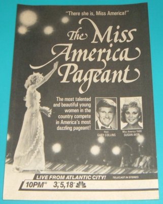 1986 TV AD'S MISS AMERICA BEAUTY PAGEANT MISS MISSISSIPPI WINNER SUSAN ...
