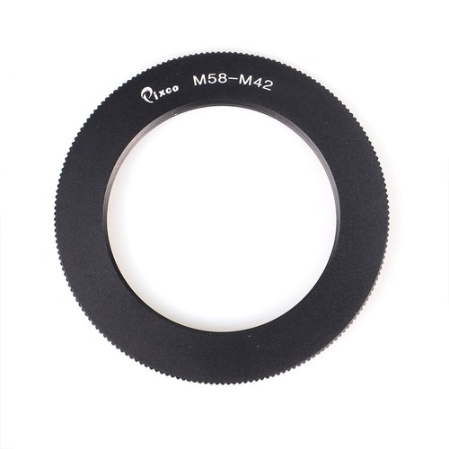Flange M42 x 1 female to M58 x 0.75 male screw thread lens adapter for ...