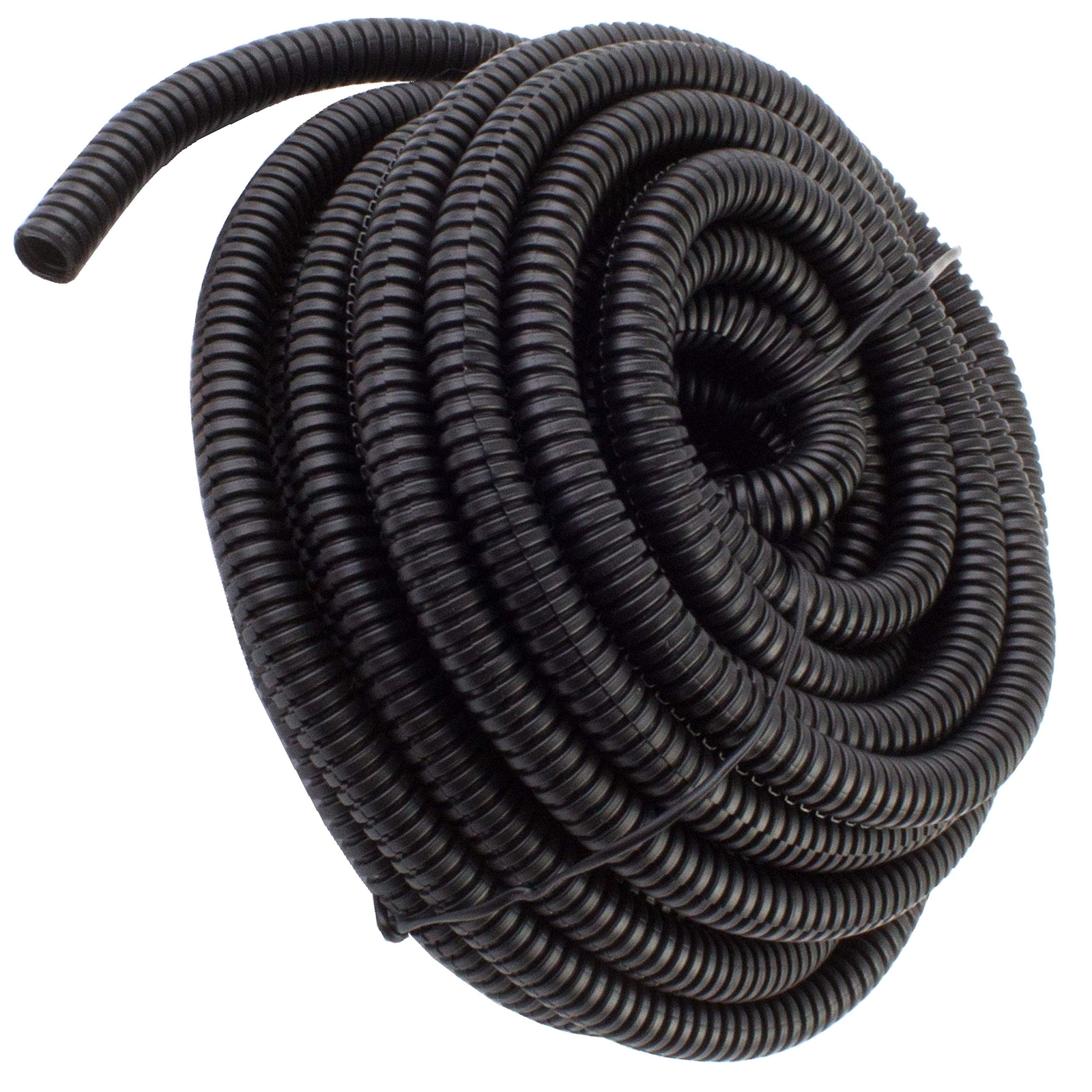 100 Feet 1/4" 6mm Split Wire Loom Conduit Polyethylene Tubing Black ...