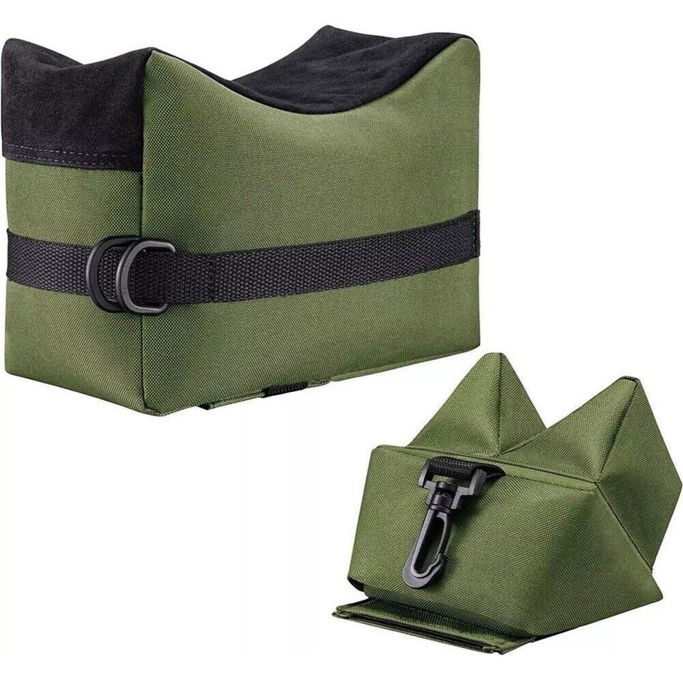 Shooting Range Sand Bag Set Rifle Gun Bench Rest Stand Front & Rear Bag ...