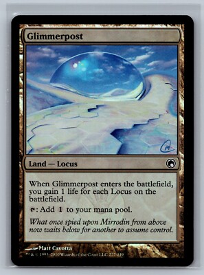 Magic The Gathering Scars Of Mirrodin Glimmerpost #227/249 Foil MTG CCG ...