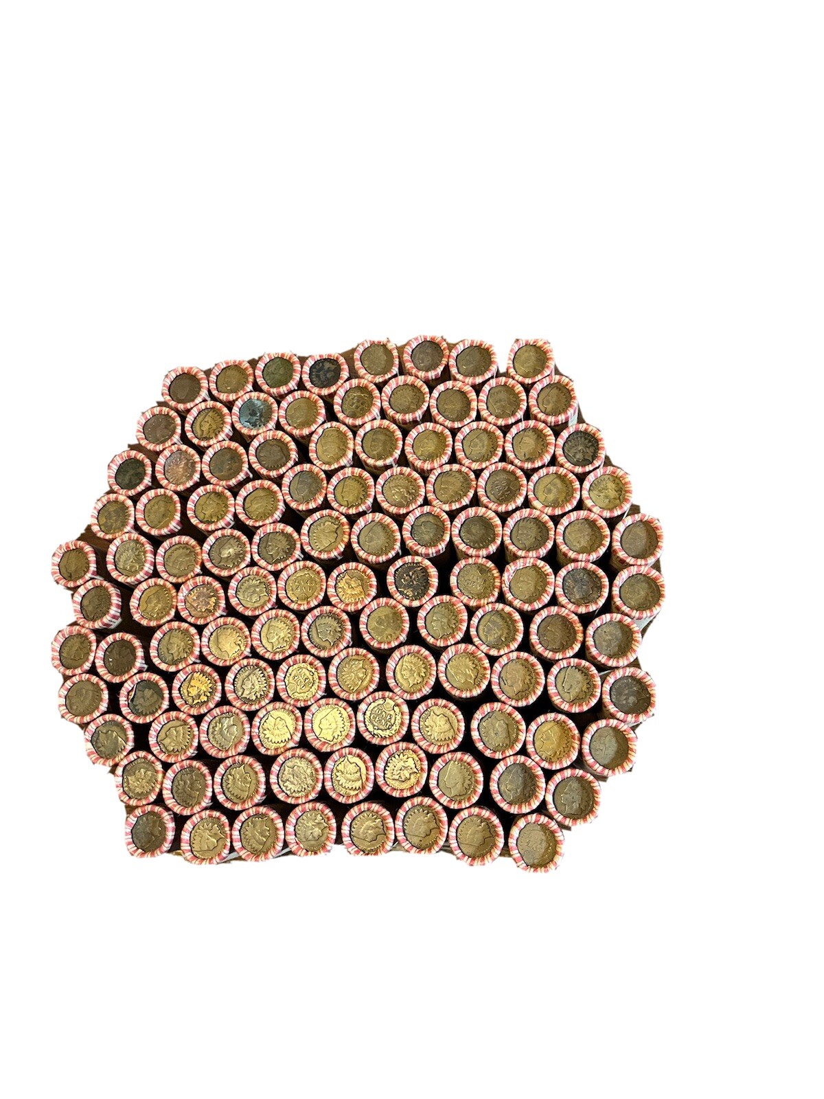 Wheat Penny Roll With 1 Indian Head Showing! 1909-1958 Wheat Pennies ...