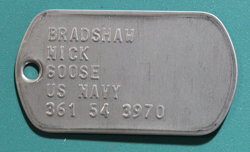 Top Gun Character Dog Tags - Ice Man, Maverick, Goose- SAME DAY ...