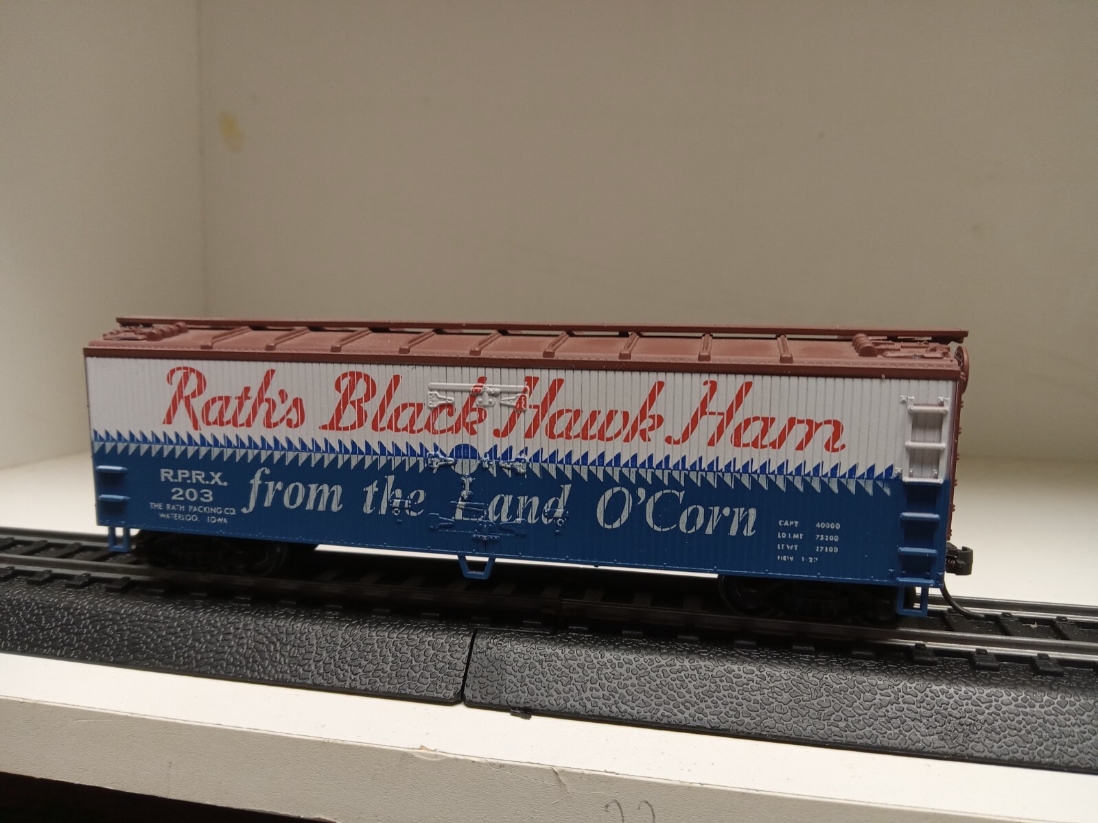 Train Miniature HO 1/87 Rath's Black Hawk Ham Scribed Reefer - #203 ...