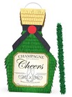 Champagne Pinata with Stick, 17X10 inches, Perfect for New Years 21st ...