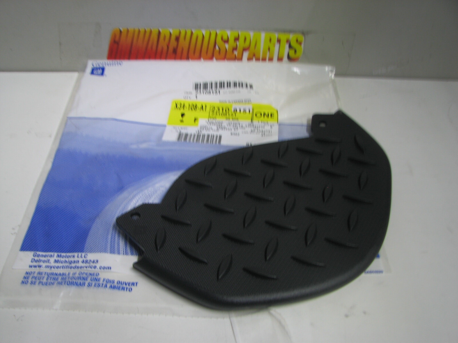 2014-2016 SILVERADO SIERRA RIGHT REAR BUMPER CORNER STEP INSERT NEW GM ...