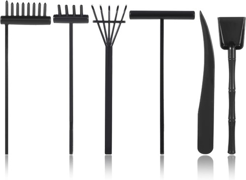 Mini Zen Garden Kit, 6 Pcs Zen Garden Rake Tools Sand Casting Kit, Sand ...