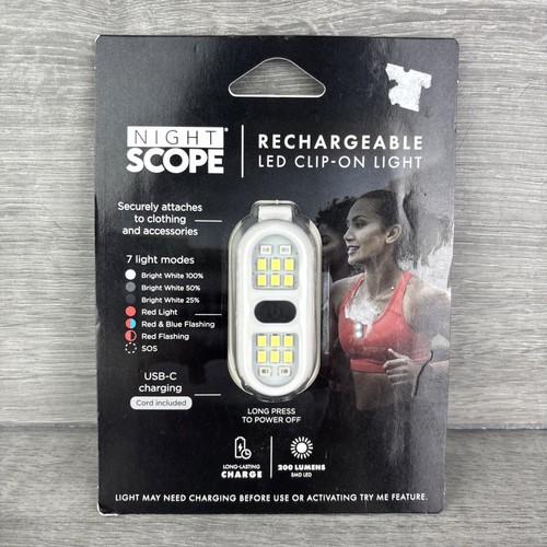 Night Scope Rechargeable LED Clip-On Security Running Light | eBay