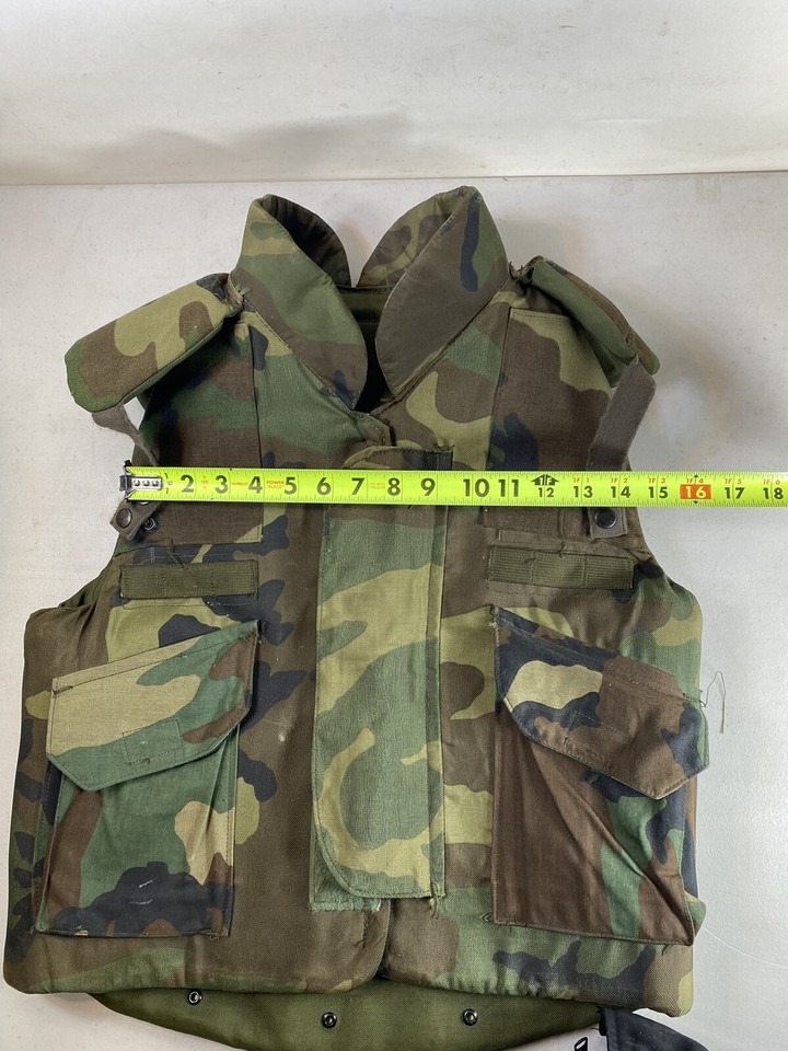 US PASGT Flak Jacket Woodland Camo Fragmentation Vest Army Bullet Proof ...