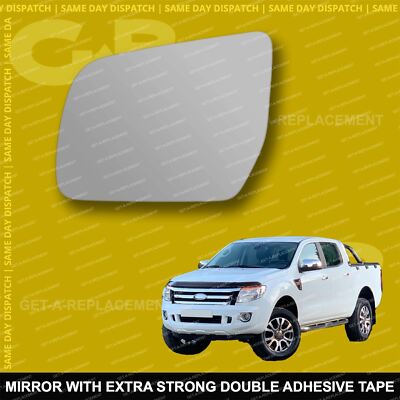 For Ford Ranger wing mirror glass 12-22 Left Passenger side Spherical ...