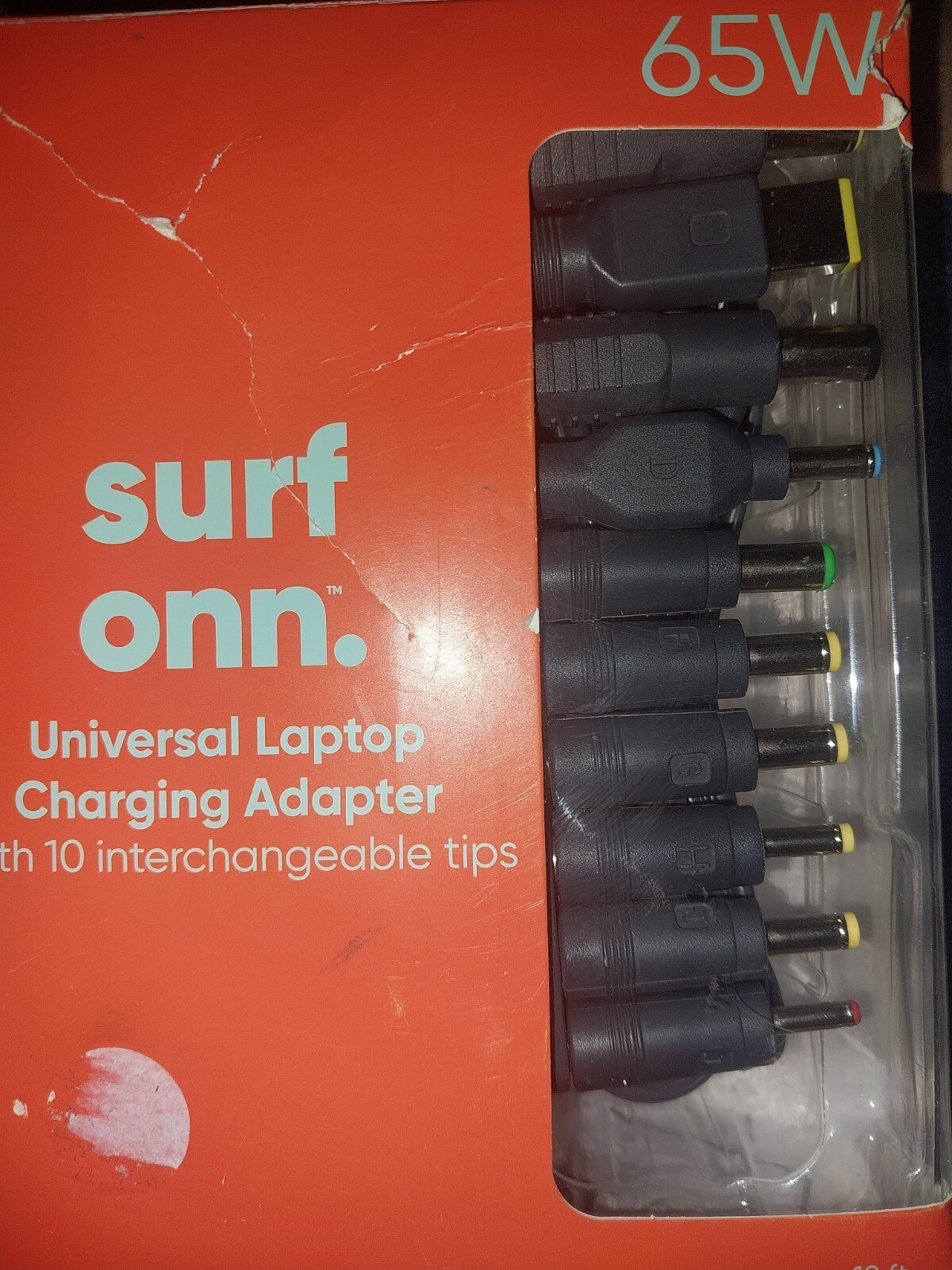 Onn Universal 65W Laptop Charger with 10 Interchangeable Tips ...