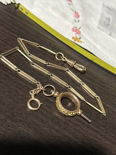 Victorian Era Gold Filled Pocket Watch Fob Watch Key French Gold Fill ...