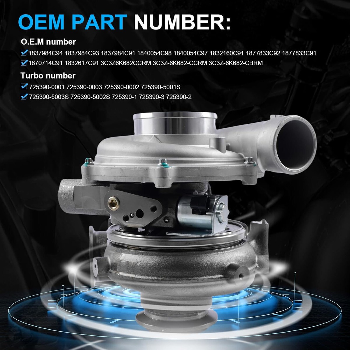 Duramax Lly Turbo A-Premium GT3782VA Complete Turbocharger Turbo Kit ...